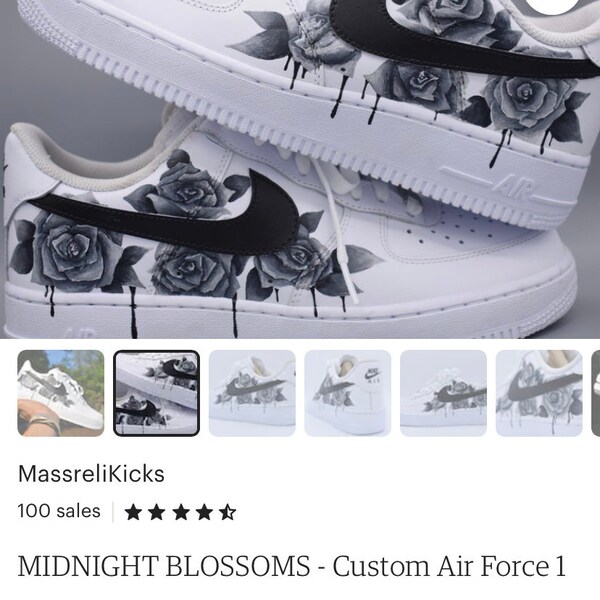 SMILE Air Force 1 Custom - Etsy
