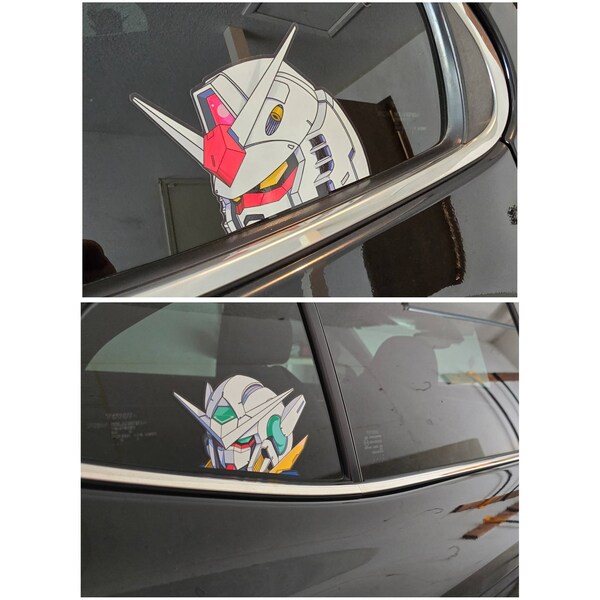 Gundam Exia Peeker Sticker - Etsy