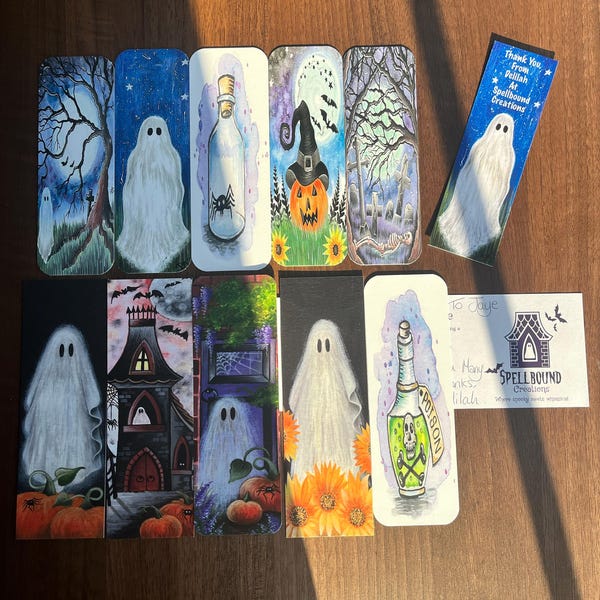 Ghost Pocket Hug, Handpainted Wooden Ghost With Red Heart, Spooky ...
