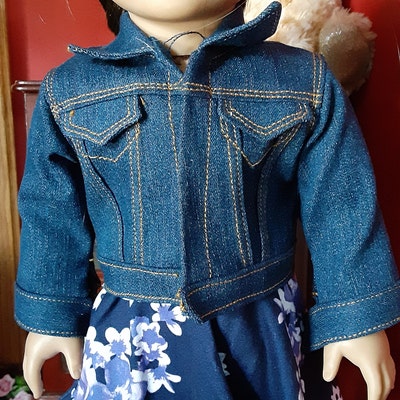 Denim Jacket 18 Inch Doll Clothes Pattern Fits Dolls Such as American ...