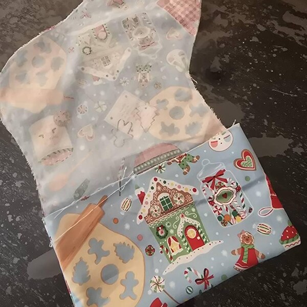 Handmade Bucilla Christmas Stocking Fabric Liner With Candy Tree and ...