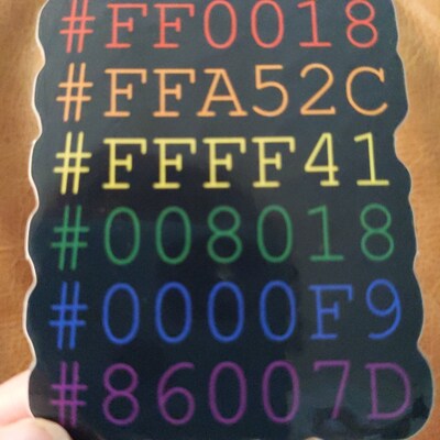 LGBTQ Pride Hex Stickers Subtle Pride Stickers Rainbow - Etsy