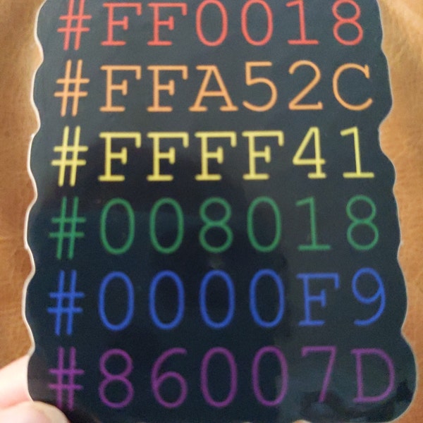 LGBTQ+ Pride Hex Stickers | Subtle Pride Stickers | Rainbow Pride Flag ...
