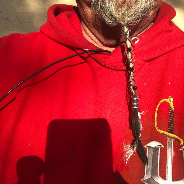 Beard Hair Lacers. Black With Brass & Gold Color Beads. Many Designs to ...