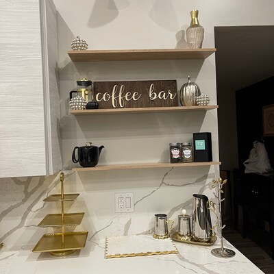 Coffee Bar Sign, 3D Coffee Bar Wood Sign, Coffee Bar Decor, Kitchen ...