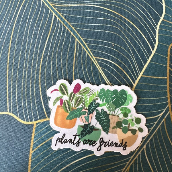 Transparent Plants Sticker | Plants Are Friends - Etsy