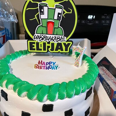 3D Unspeakable Cake Topper Birthday Cake Topper / READY IN 48 HOURS - Etsy