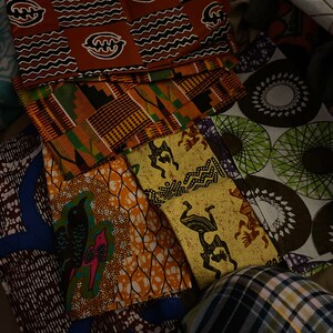 Chitenge Wrap Black and White African Fabric Sold per - Etsy