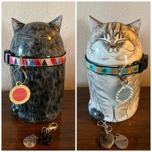 Personalized Cat Urn With Semi-spherical Cover, With Name or Without ...