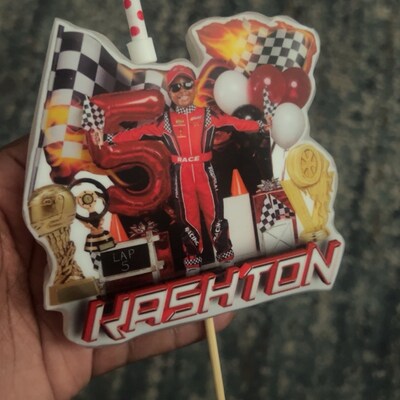 Custom Portrait Cake Topper, Personalized Birthday Candle, Custom Cake ...