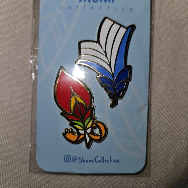 Rainbow Wing Feather Enamel Pin - Etsy