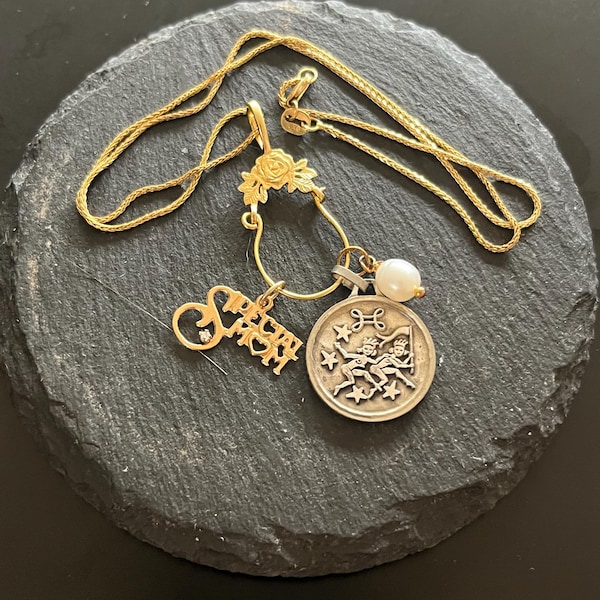 Beautiful Vintage Religious Spiritual Divine Golden Charms Choose Your ...