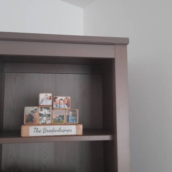Stacking Photo Blocks Set - Photo Gift, Wooden Photo Block - Etsy