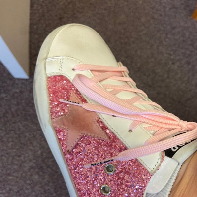 Laces Mr Lacy Printies Flat Printed Shoelaces Hot Pink / Light Pink ...