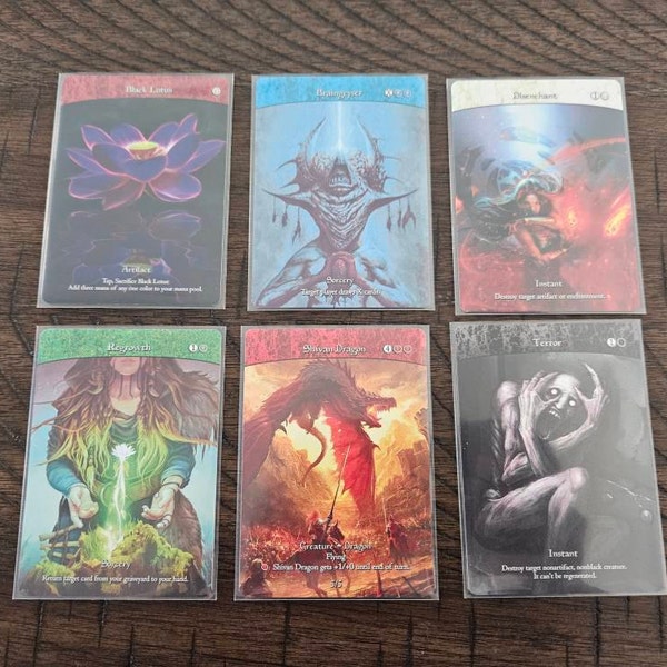 TRIOME LANDS Set - Full Art - 10 MTG Proxy Triome Lands for Commander ...