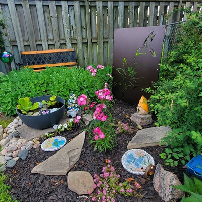 Metal Privacy Screen, Decorative Panel, Outdoor Garden, Fence, Art ...