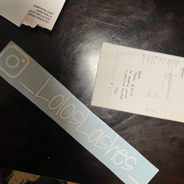 Instagram Handle Car Decal, Car Sticker, Influencer Decal, IG Sticker ...