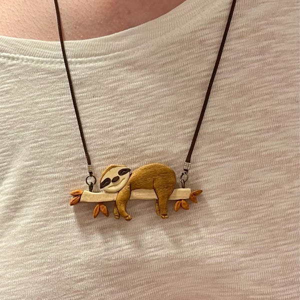 Handmade Walnut Necklace Hand-carved Walnut & Bitter Orange Mountain ...