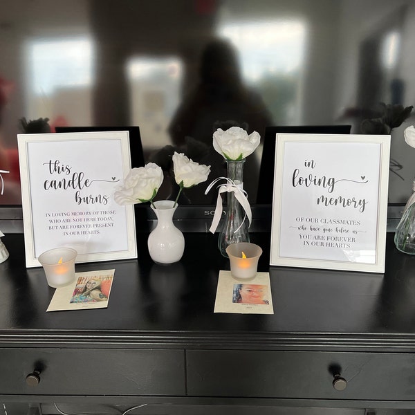 Missed Beyond Measure Memorial Wedding Printable Sign, Memorial Table ...