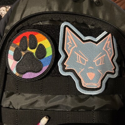 LGBTQ Furry Paw Embroidered Pride Patches - Etsy