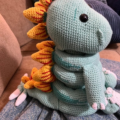Dino Stacking Toy Crochet Pattern PDF, Amigurumi Stegosaurus Nursery ...