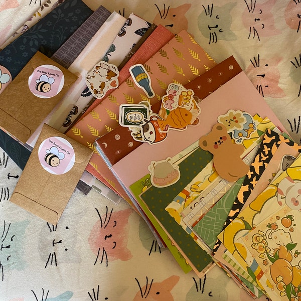 Handmade Pen Pal Kit | Cute Stationery Set | Letter Writing Set | Gift ...