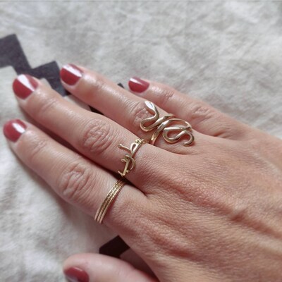 Custom Arabic Name Ring-name Ring-name Jewelry-personalizedarabic Ring ...