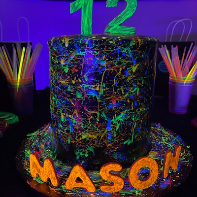 Lumo Glo Paint AND Airbrush Food Color GEL by Rolkem UV Glow in the ...