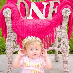 ONE Sign First Birthday Sign in Glitter Wooden ONE Letters First ...