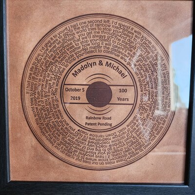 3rd Anniversary Gift First Favorit Dance Song Personalized Leather ...