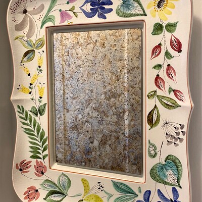 Antique Mirror With Cloudy Pattern. Custom, Hand Made Antiqued Mirror ...