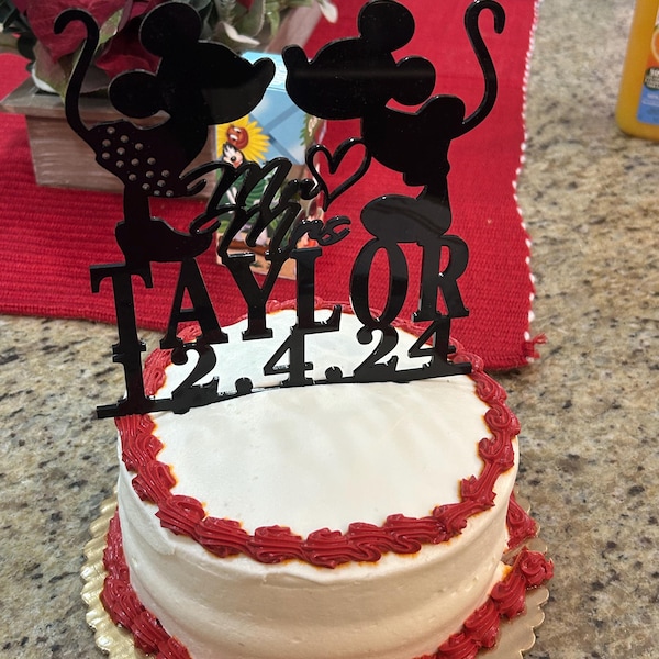 Acrylic Wedding Table Numbers, Disney, Mickey, Minnie Mouse, Custom ...