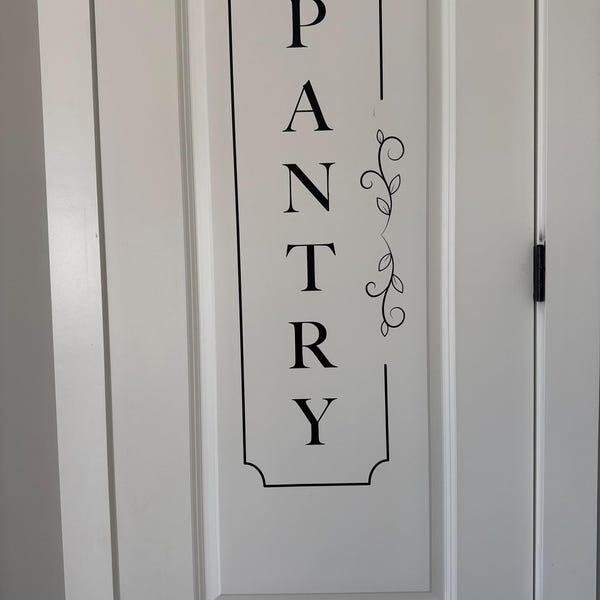 Pantry Decal | Kitchen Sticker, Farmhouse Kitchen Decor, Cabinet Door ...