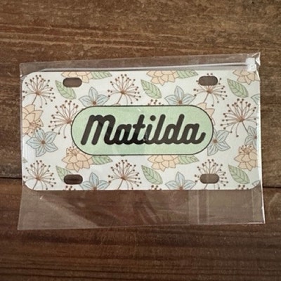 Custom Bicycle License Plates for Girls, Personalized With Any Name. 6 ...