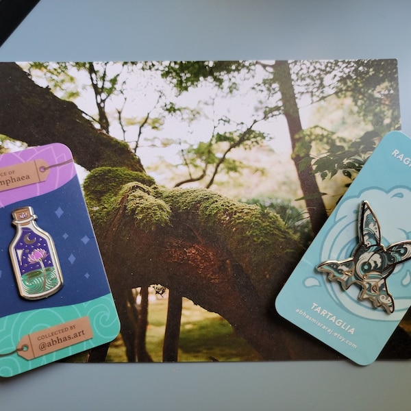 Essence of Nymphaea Enamel Pin | Magic Water Lily in a Witch Bottle ...