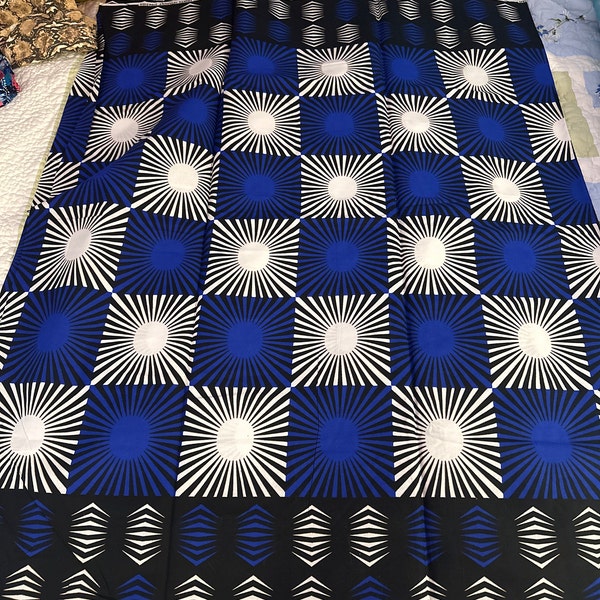 African Fabric Blue Ankara African Print Fabric Ankara Print African ...