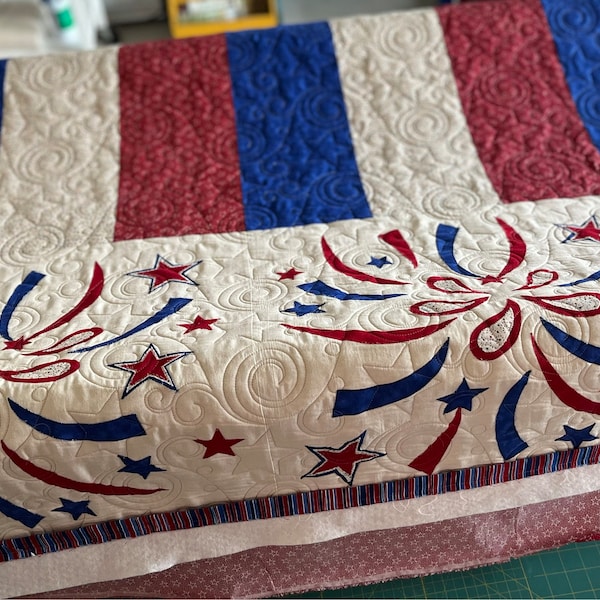 Star Blitz - Longarm Quilting Pantograph | Fun and Festive Star Design ...