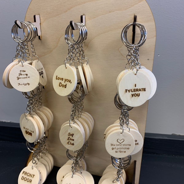 Keychain Display Stand Digital File , Laser Cut Files , Market Stall ...