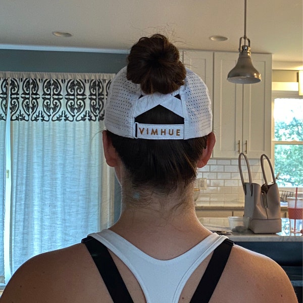 WHITE High Ponytail Cap - UPF50 - X-boyfriend - Women Baseball Cap ...