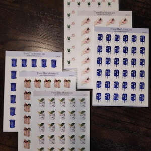 Vertical Full Day Extender Planner Stickers / Functional Planner ...