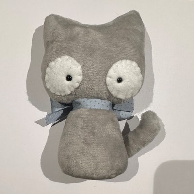 Plush Sewing Pattern PDF Cat Stuffed Animal Easy Beginner Kitten Cute ...