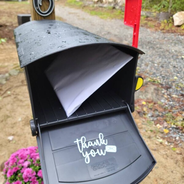 Thank You Decal, Thank You Sticker, Thank You Mail Box Decal Sticker ...