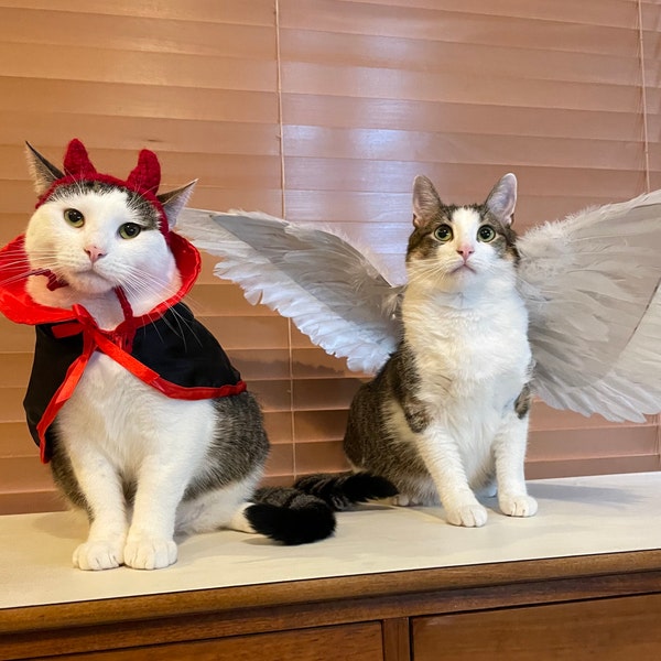 Devil Cat Hat, Devil Pet Costume, Devil Horns for Cats, Devil Costume ...