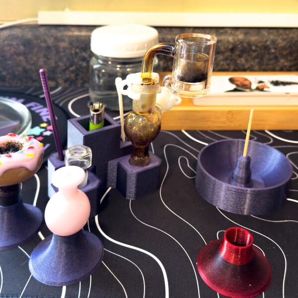 10mm Male Glass Slide Holder Four Spaces - Etsy