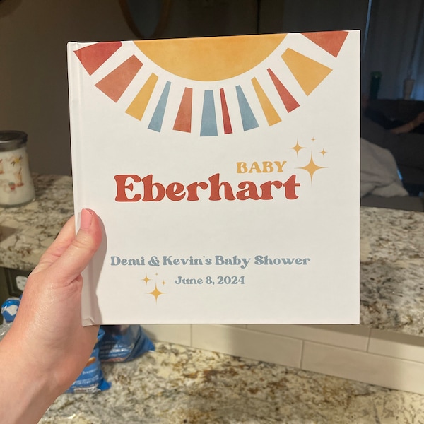 Pooh Baby Shower Guest Book Personalized Baby Book Shower Baby Advice ...