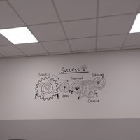 Graffiti Doodle Science Chemistry Wall Stickers Wall Art for School ...