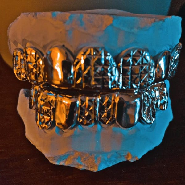 Silver Grillz 925 Silver Custom Teeth Real Diamond Cut Silver Grill - Etsy