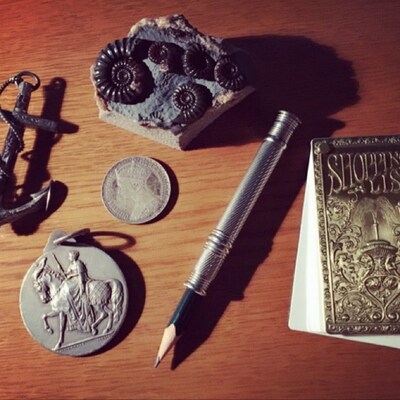 Edwardian Brass Notepad / Shopping List Notebook Replica Memo Pad With ...