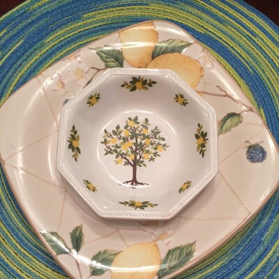 Set of 2 European Floral Dinner Plates - Etsy