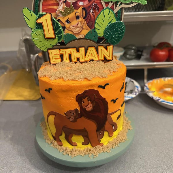Lion King Cake Topper: Custom Simba Birthday Party Decoration - Etsy